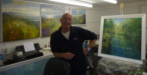 Visiting the LAF artists: Jonathan Trim - mixed media painting, and ...